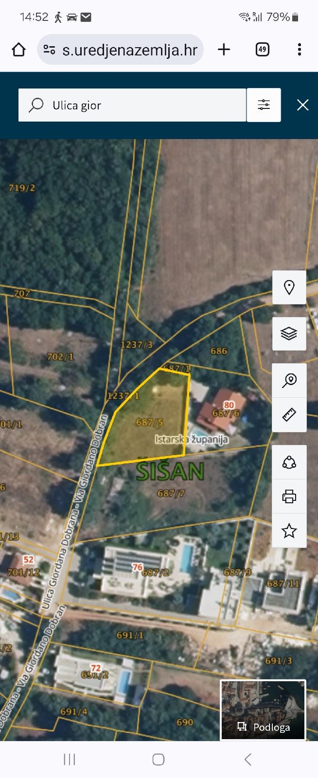 GRADEVINSKA PARCELA 895m²