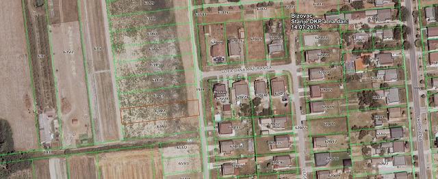Građevinsko zemljište, Bizovac, 1174 m2
