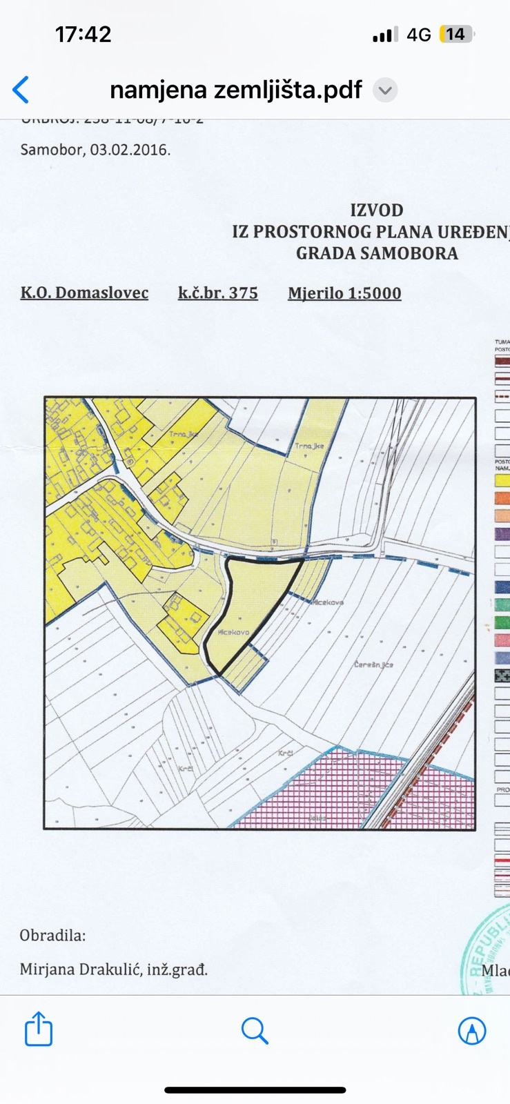 Građe.zemljište, Gradna-Samobor 7025 m2 Blizina Autoputa / Atraktivno
