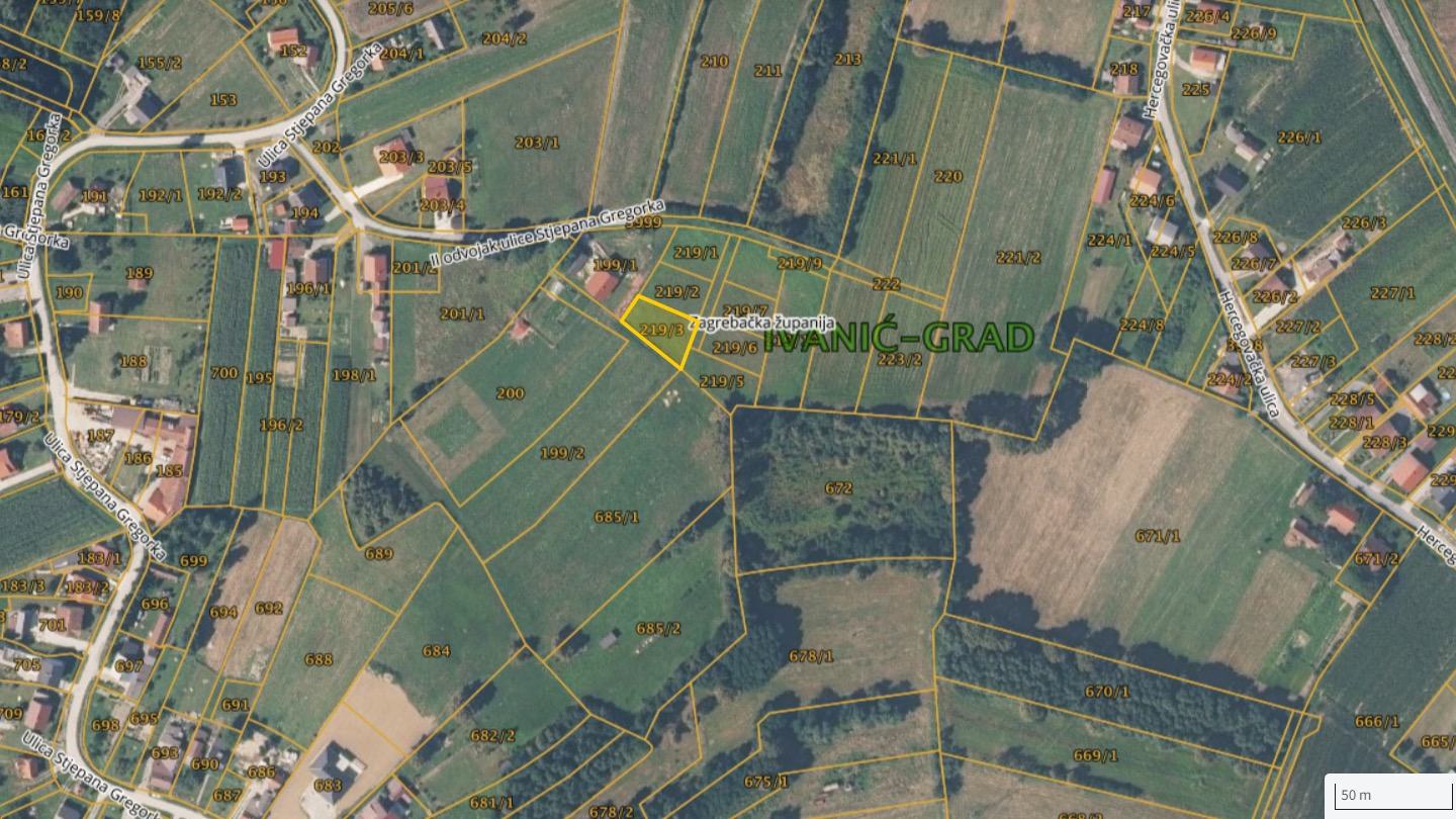 Građevinsko zemljište, Ivanić-Grad, 627 m2