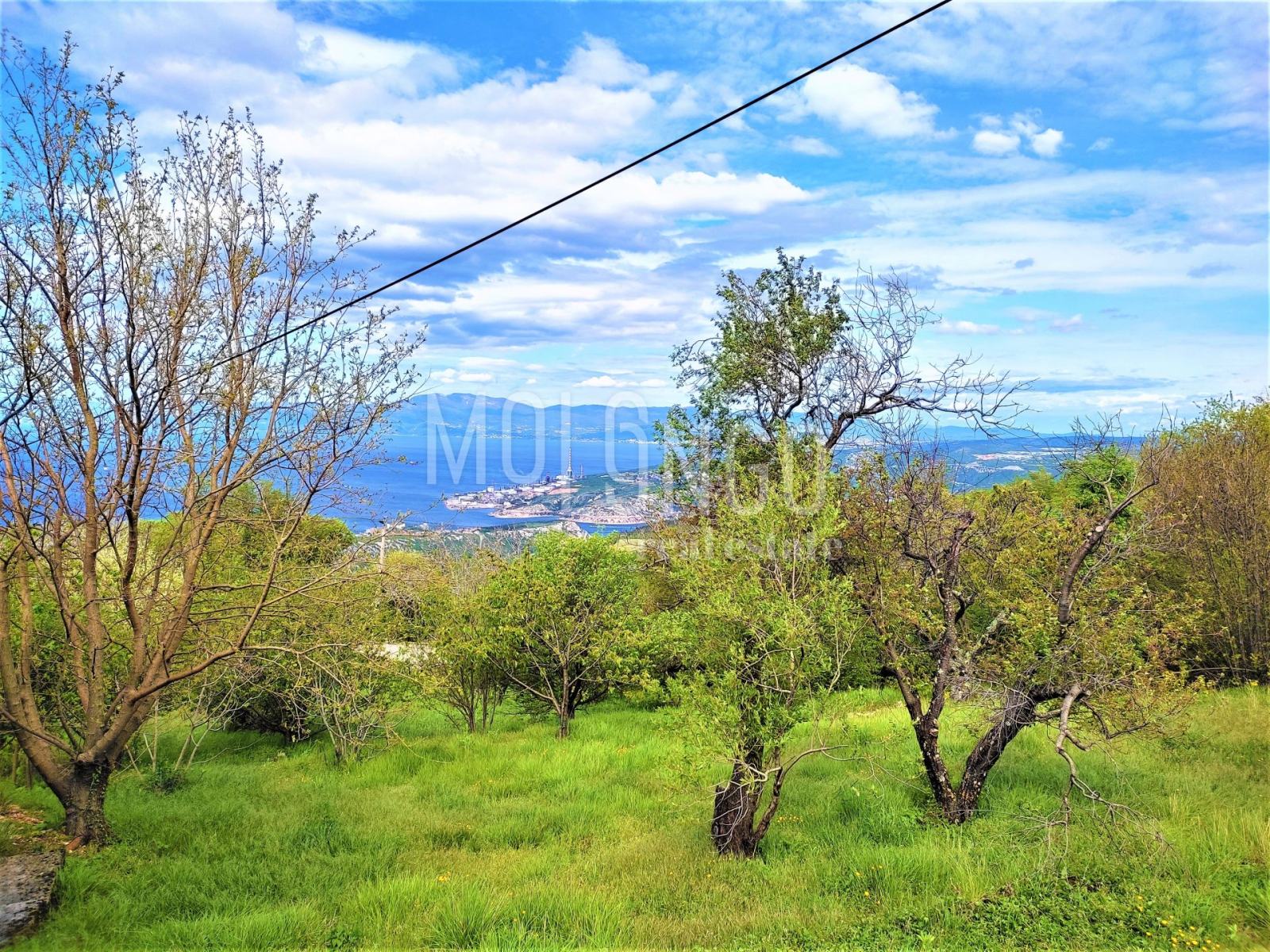 HRELJIN, građevinsko zemljište s panoramskim pogledom na more