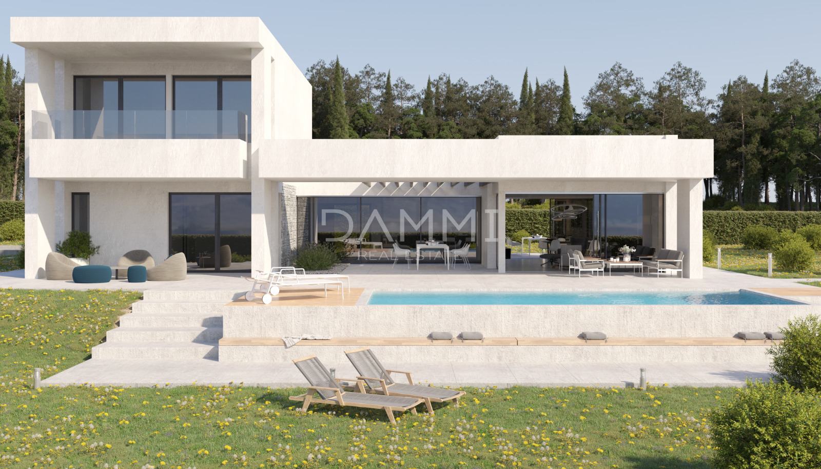 ISTRA, BALE - MODERNA VILA SA POGLEDOM NA MORE (prodaja)