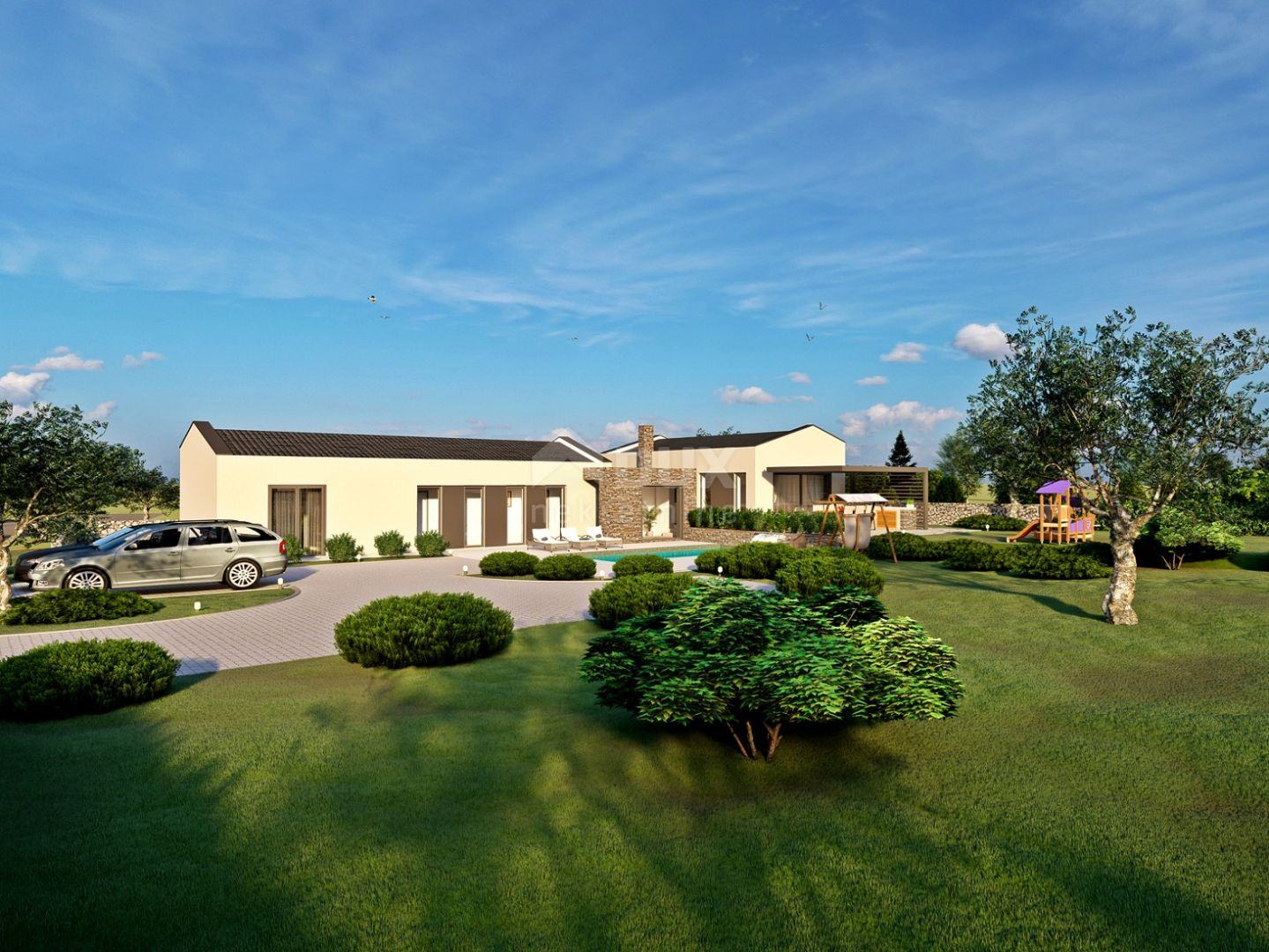 ISTRA, BARBAN - Zemljište s građevinskom dozvolom