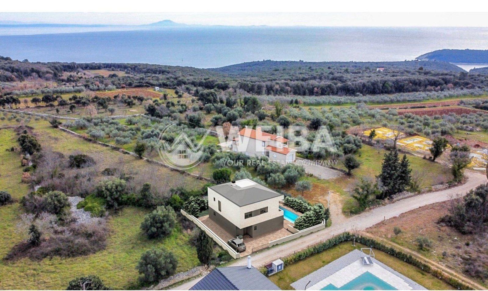 Istra, Kavran, kuća za odmor sa predivnim pogledom na more - ROH BAU ...