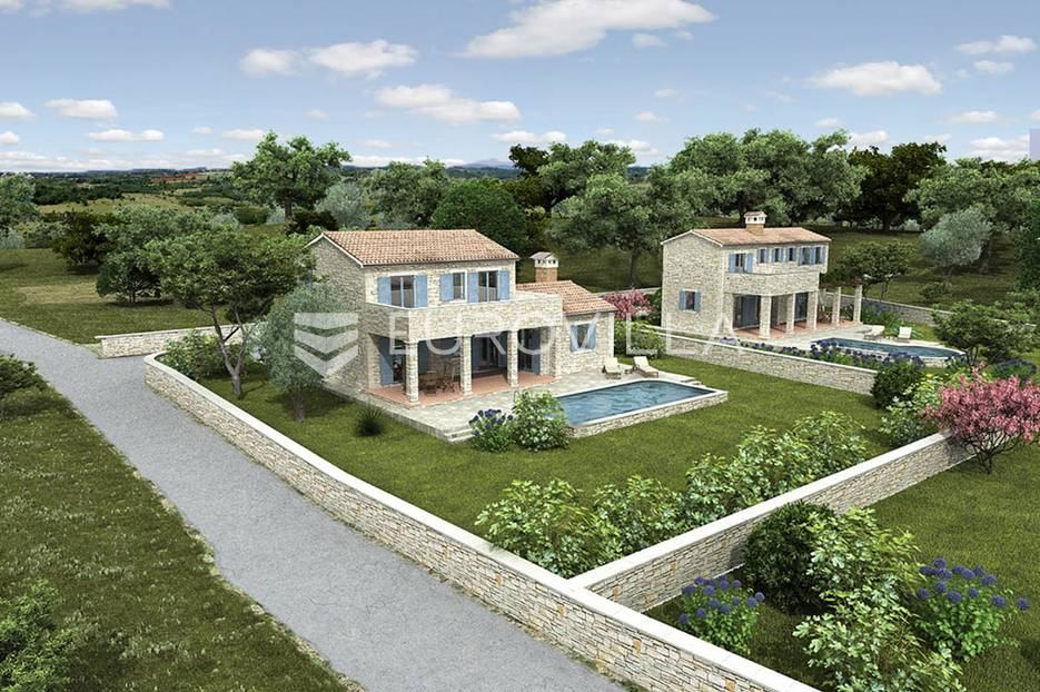 Karojba, projekt kamenih vila