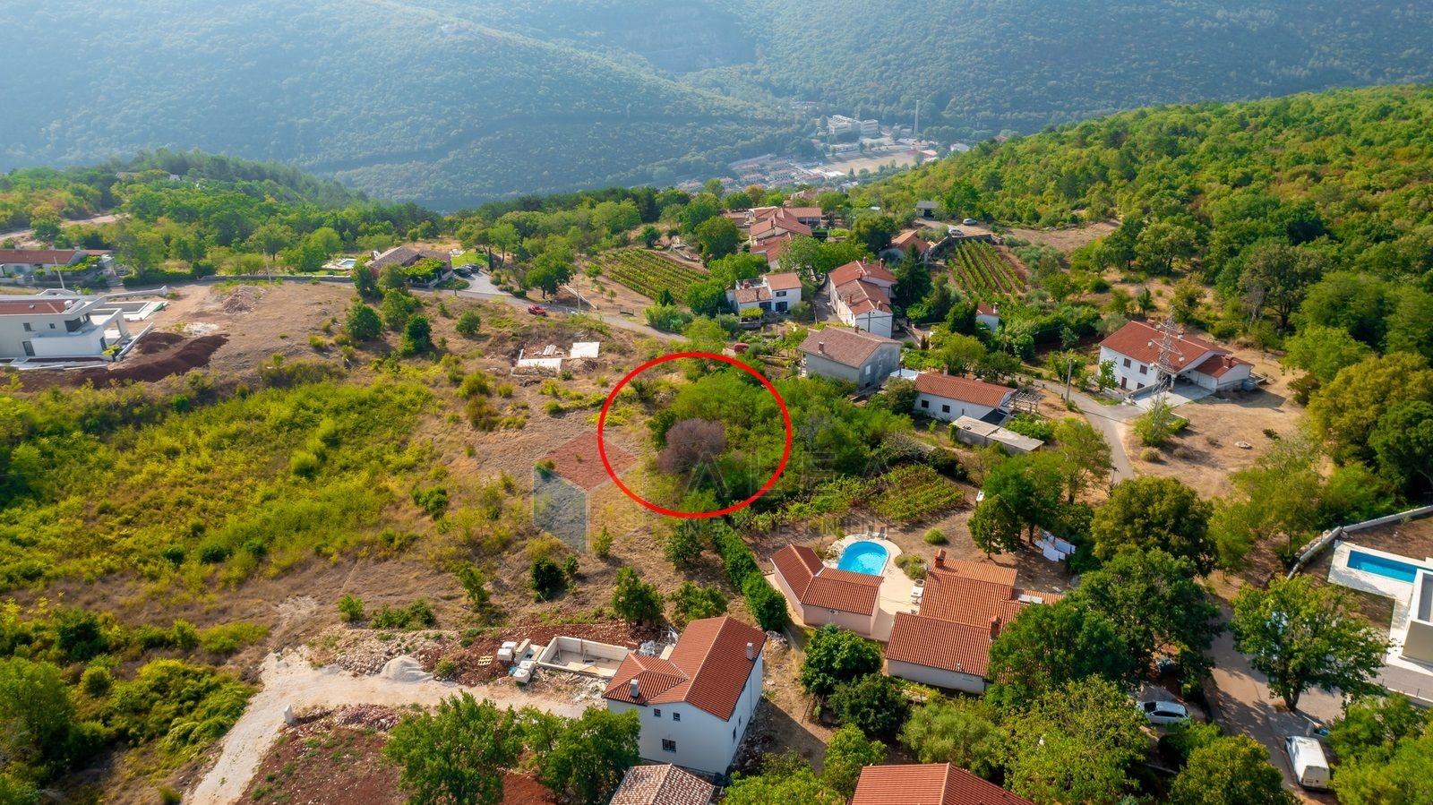 LABIN, OKOLICA, Građevinsko zemljište u okolici Labina s otvorenim pog