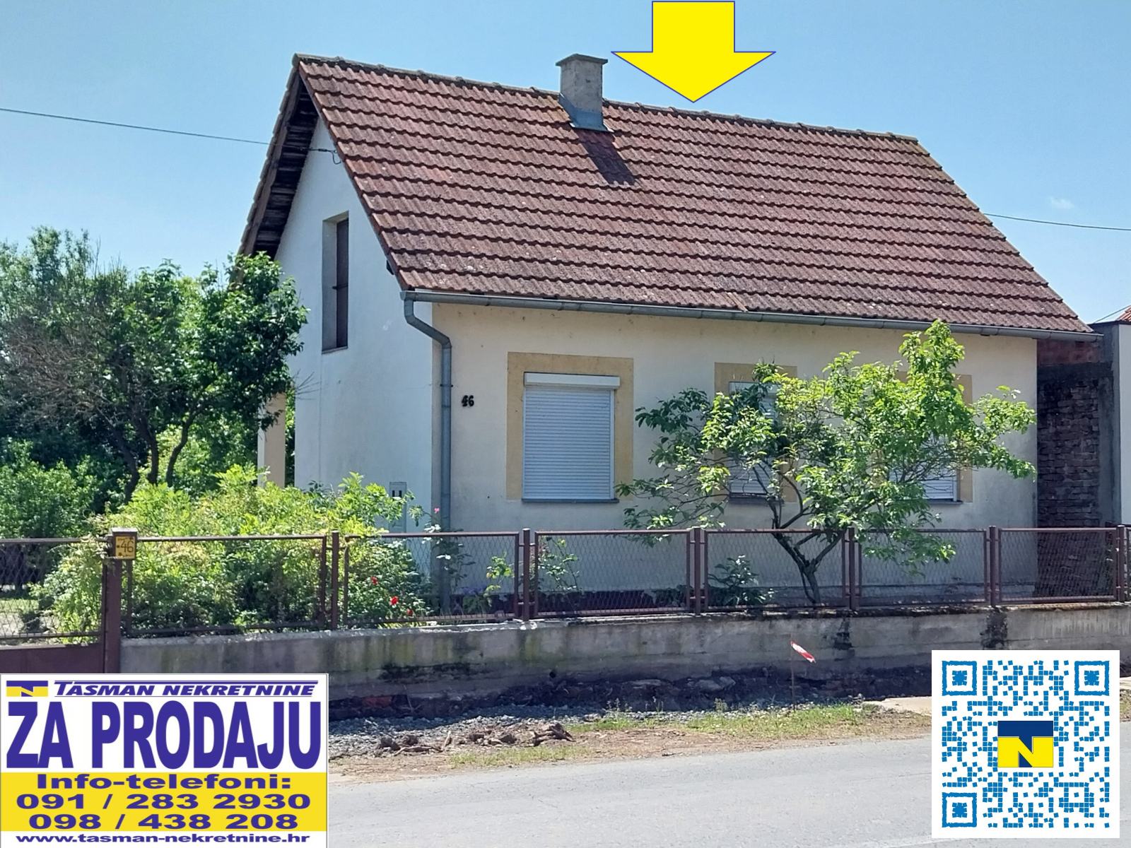 LASLOVO! NOVIJA MANJA KUĆA 40m2! PROSTRANO DVORIŠTE! PARCELA 1405 ...