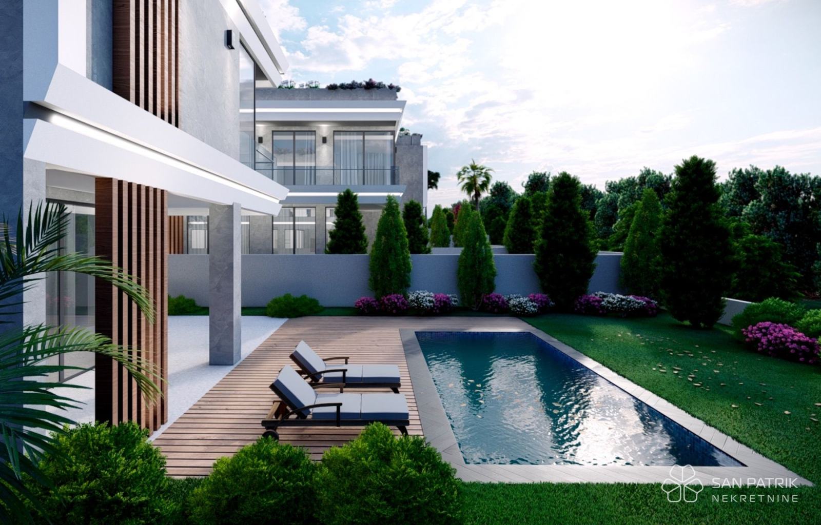 Luksuzna vila (275 m2) - pogled na more i bazen - Kaštel (prodaja)