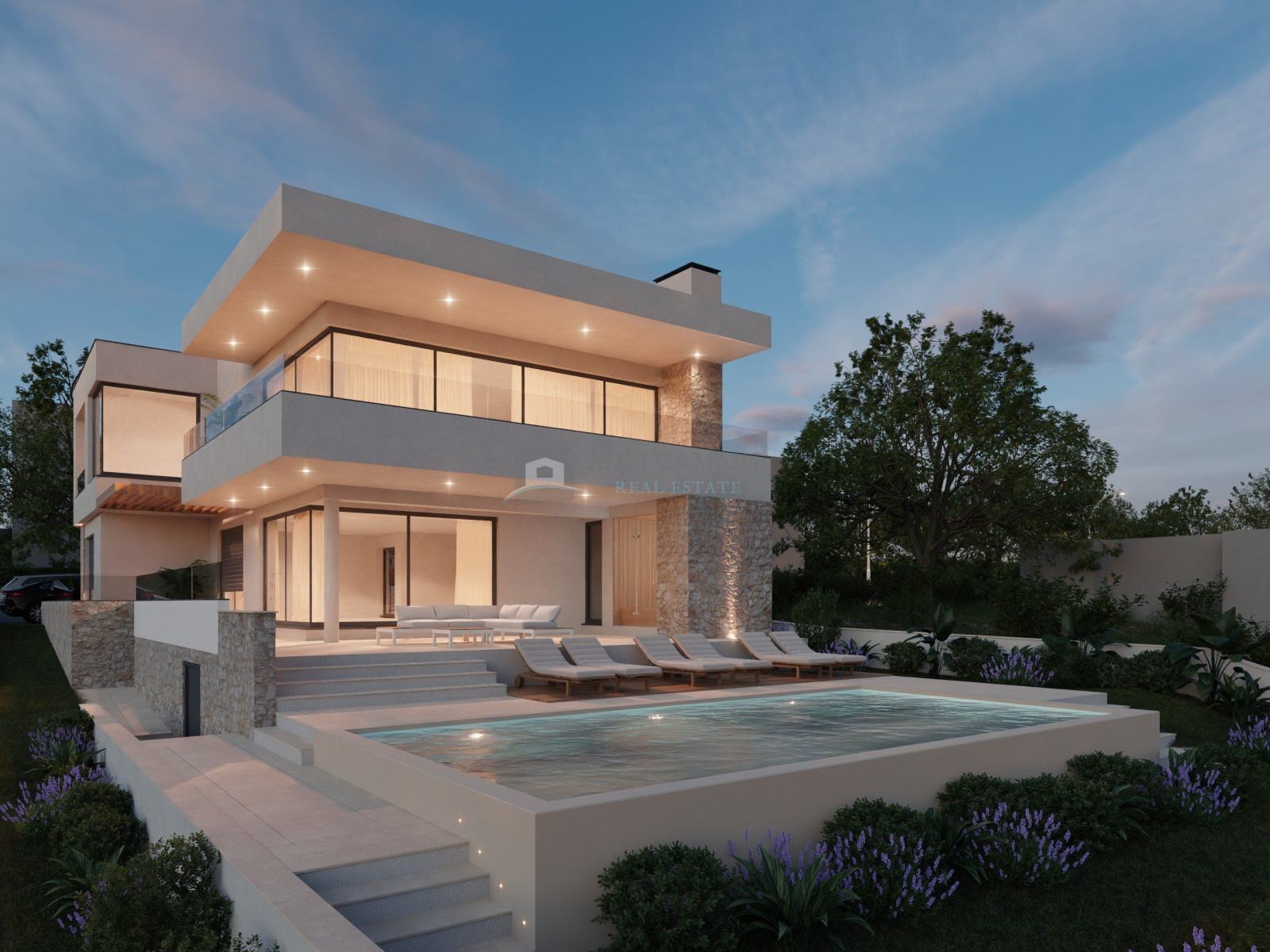 Luksuzna vila sa bazenom i pogledom na more - Primošten (prodaja)