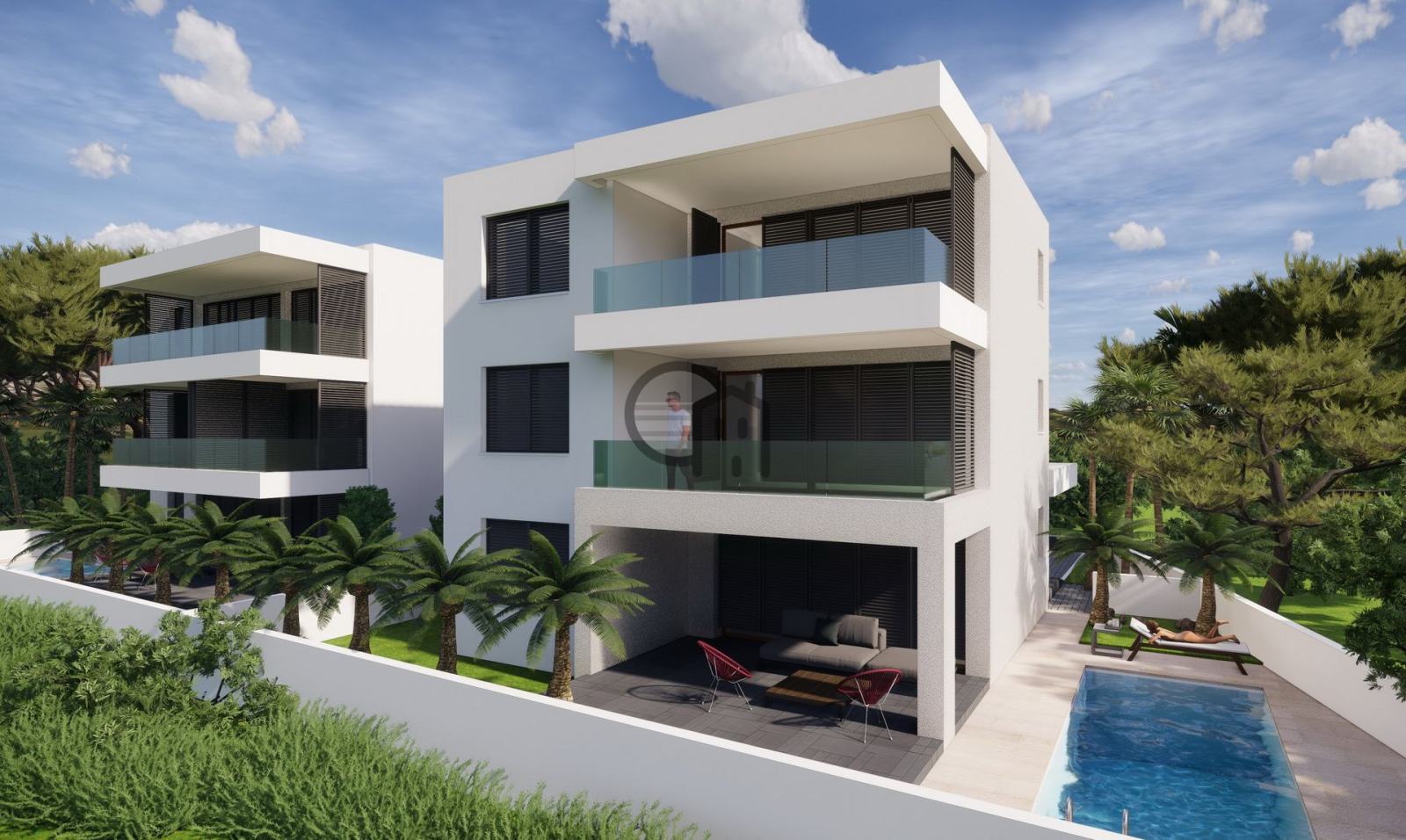 Luksuzni apartmani s pogledom na more, blizu plaže (prodaja)