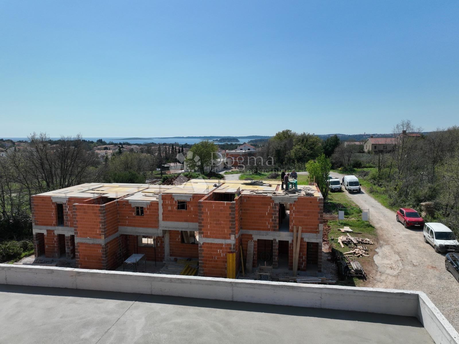 MEDULIN - pogled more (cijena za gotovu kuću) (prodaja)