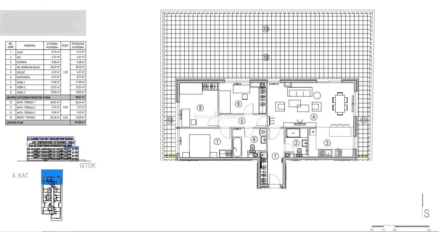 MODERAN 3S+DB (prodaja)
