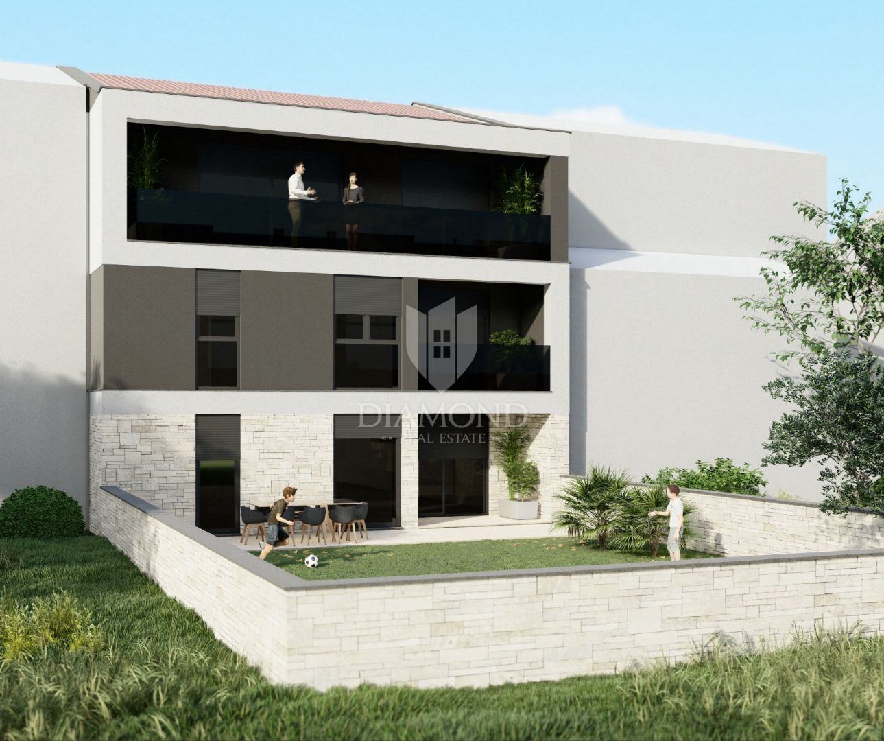 Moderan stan s vrtom, nedaleko od mora, u okolici Meduina (prodaja)