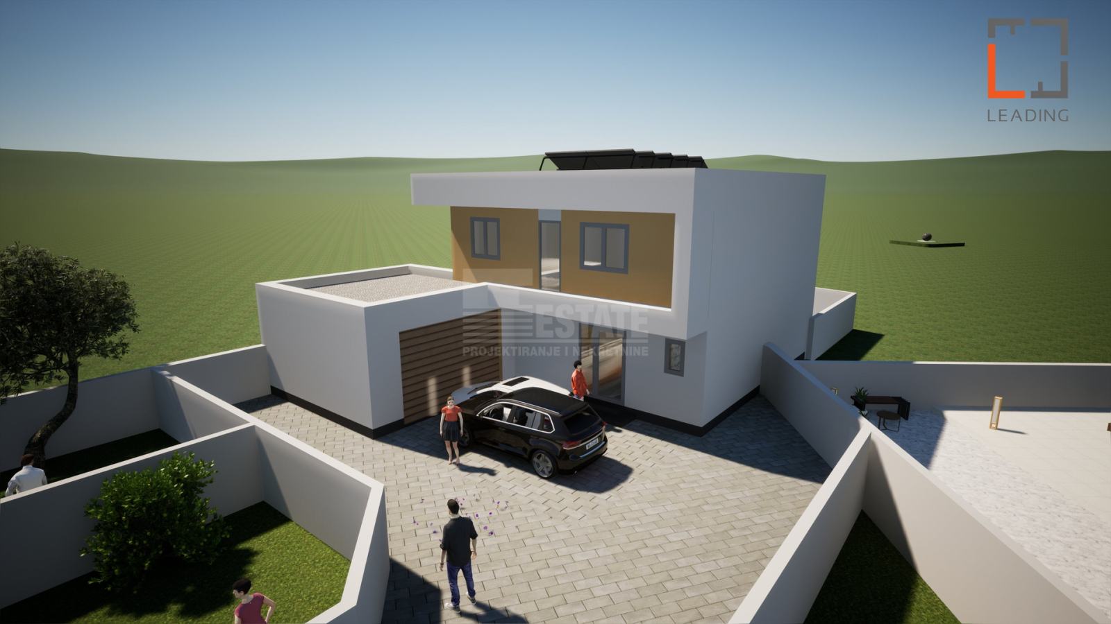 Nova moderna 4-sobna katnica s garažom, objekt D, 188 m2, Ulica Jela ...