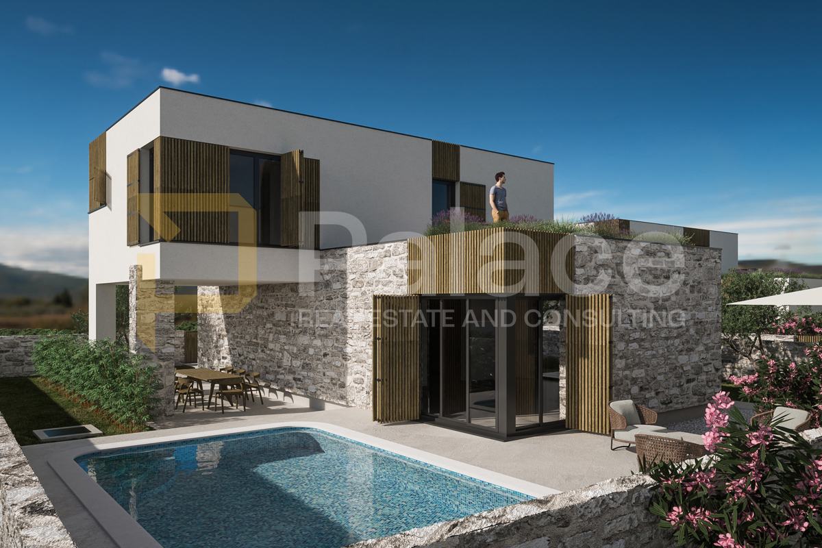 Moderna luksuzna vila s bazenom i fotonaponskom elektranom, S1- Zaton (prodaja)