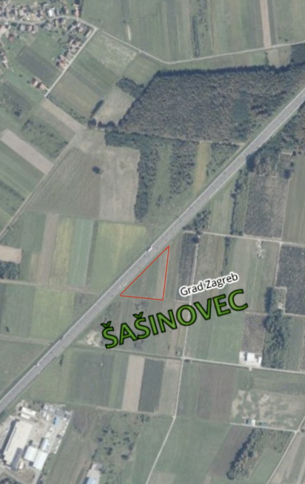 Zagreb (Šašinovec), 6108 m2 zemljište uz autoput !!! BILLBOARD