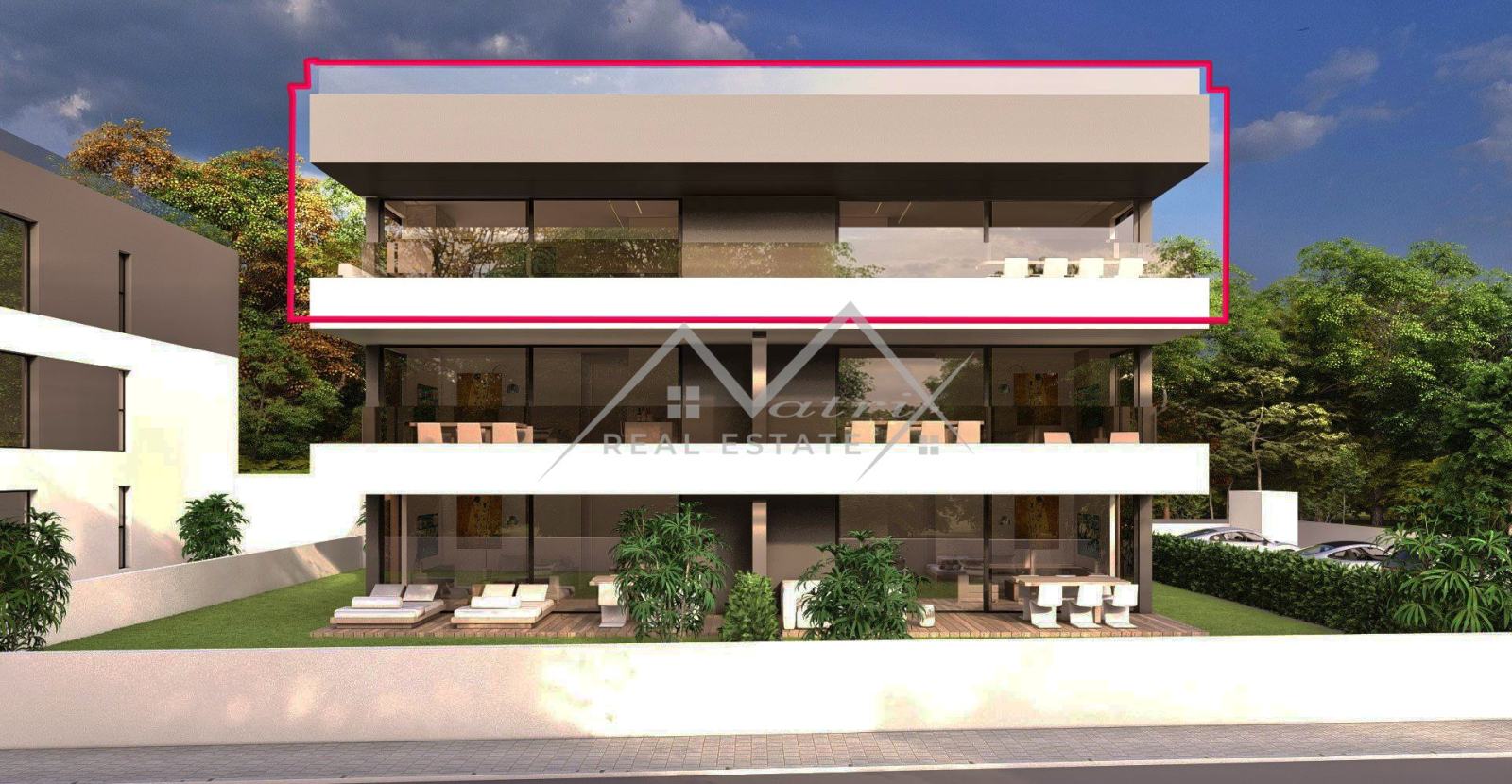 Poreč, luksuzni PENTHAUSE s terasom, 2 km od centra Poreča (prodaja)