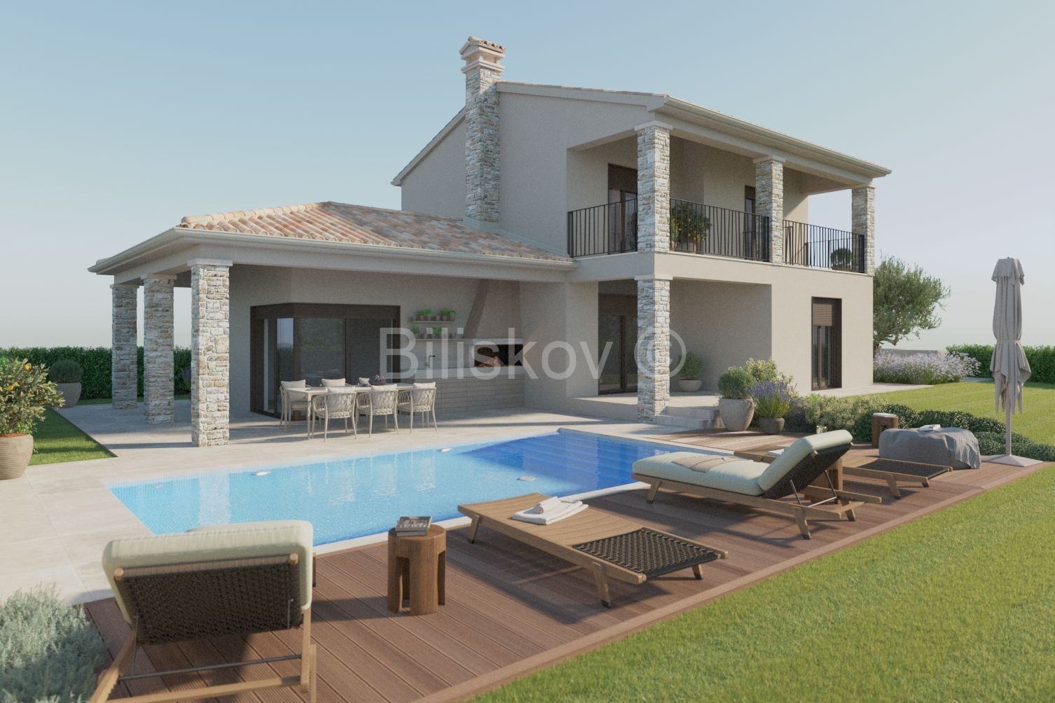 Prodaja, Višnjan, Štuti, luksuzna i moderna vila u novogradnji (prodaja)