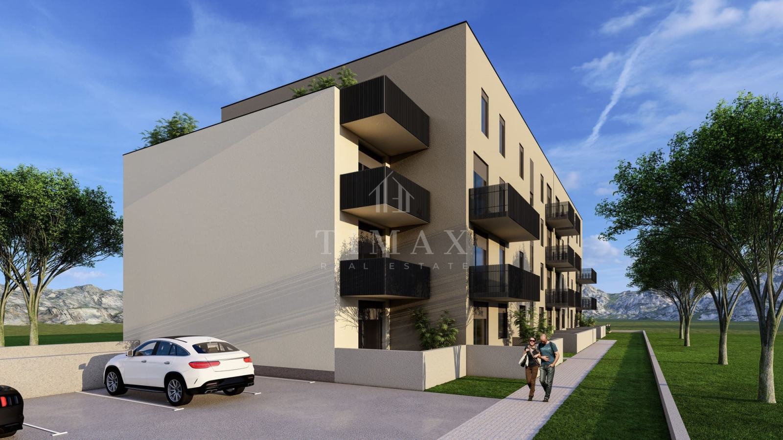 Projekt Botinec - Zagreb, Dvosoban stan S104A, prizemlje, 45,77 m2 ...