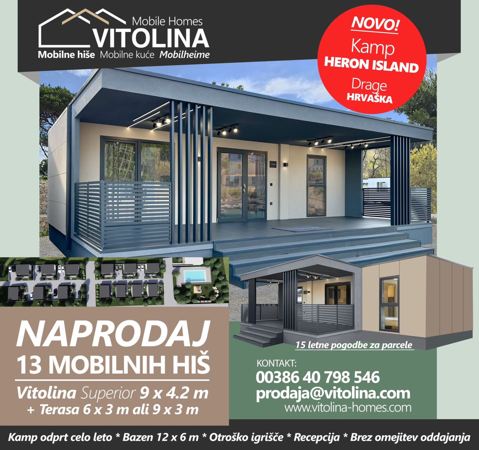 [ NOVI PROJEKT ] NOVE MOBILNE KUĆE U Camp Heron Island - Drage/HR