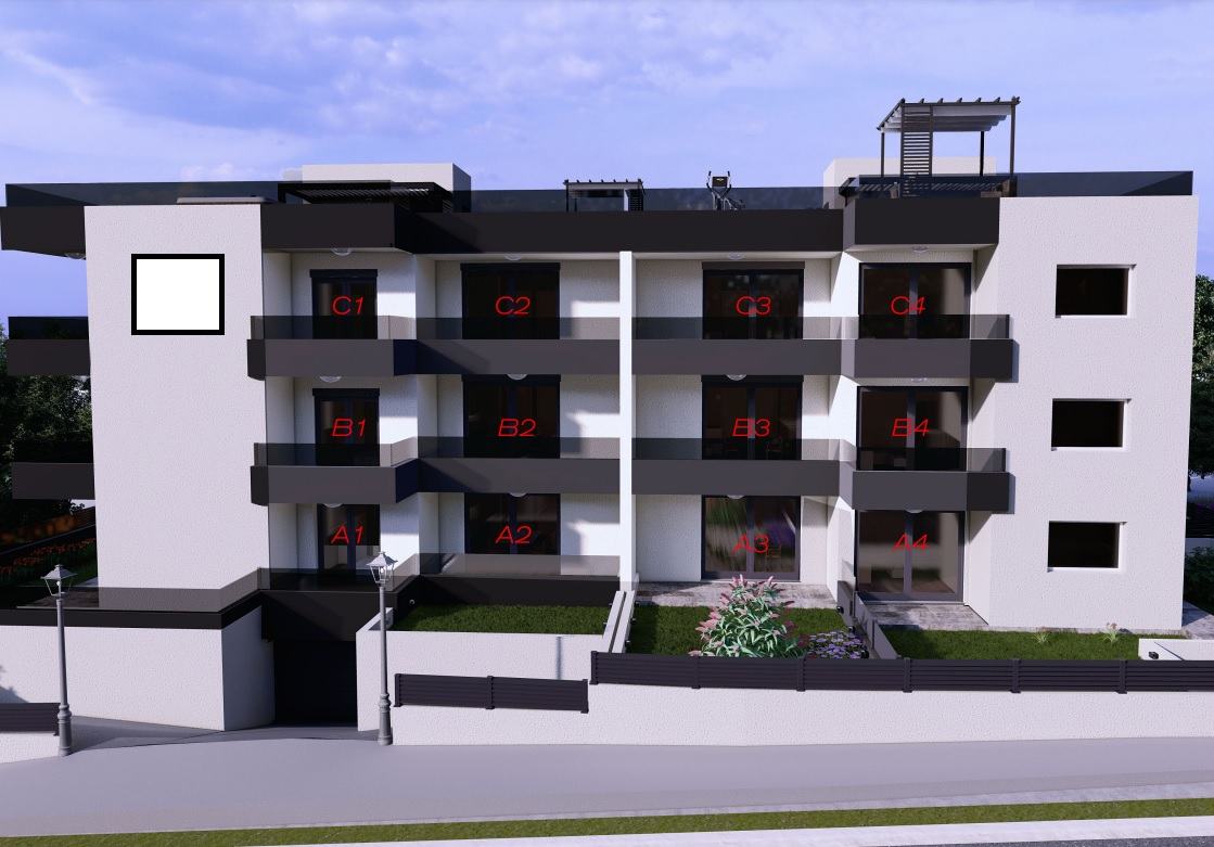 Prostran dvosoban stan s krovnom terasom, moderna zgrada (prodaja)