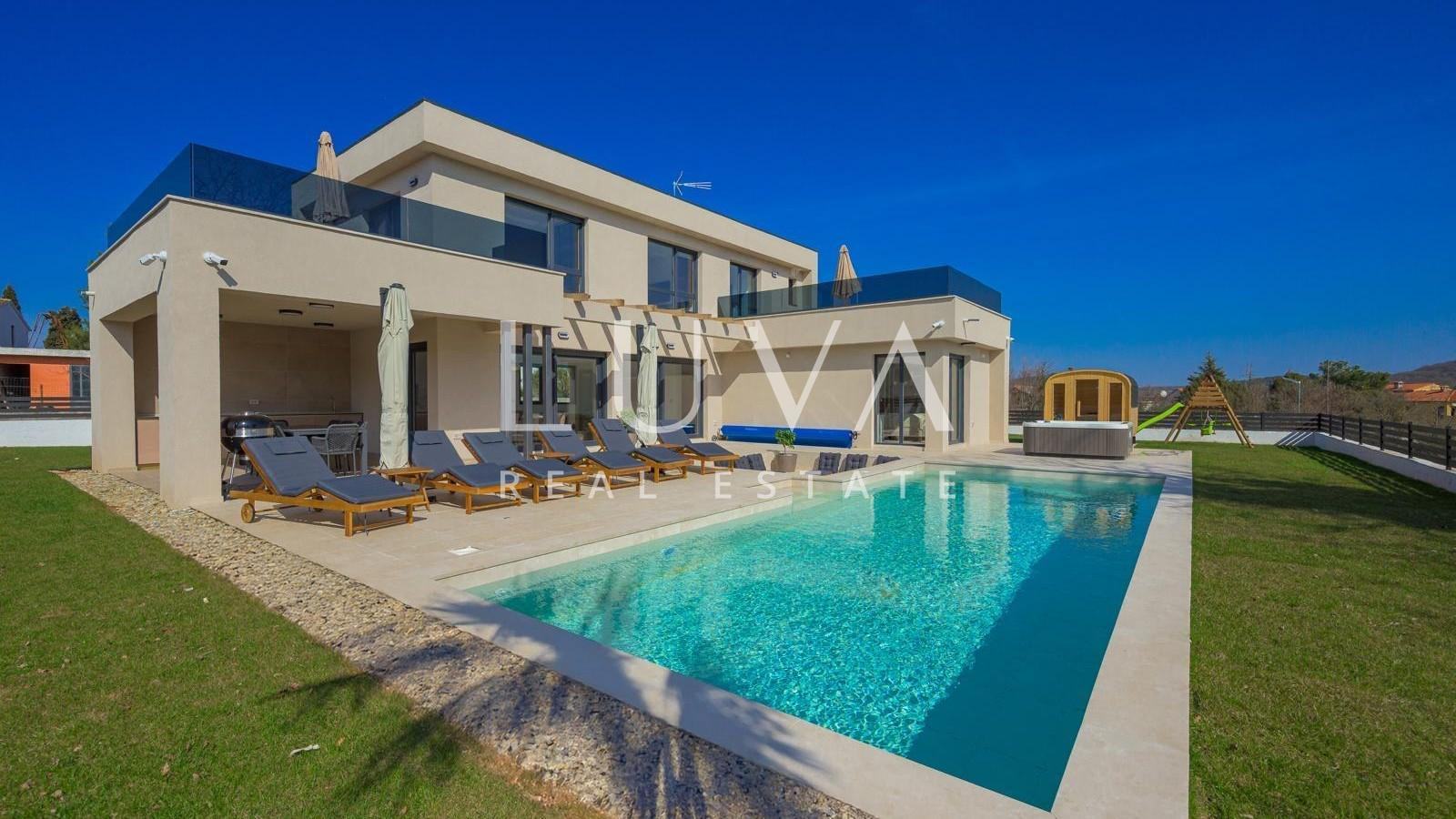 Rovinjsko selo, Istra, moderna luksuzna vila s bazenom (prodaja)