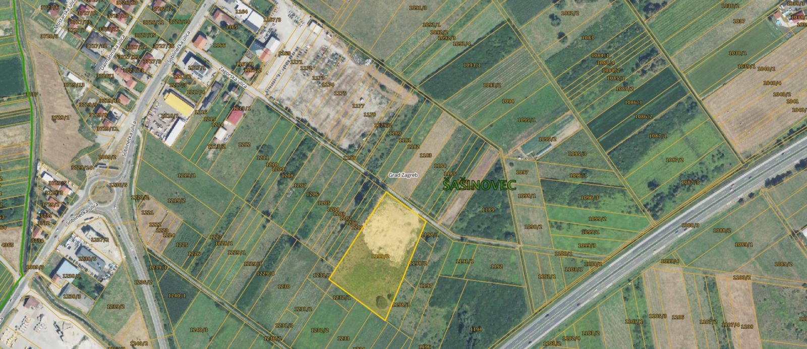 Investicijsko zemljište 19.502 m² – Soblinec (Sesvete) – Idealno