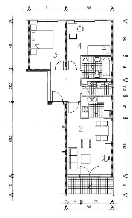 Stan 70,92 m2 2. kat, Iver naselje Sesvete (prodaja)