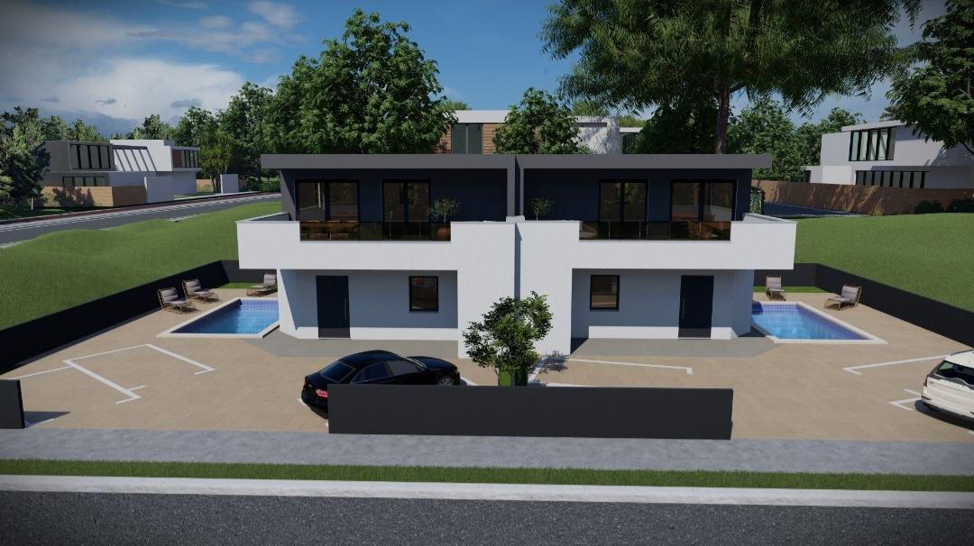 Vir, 2 luksuzne ville s 2 bazena 244 m2, novogradnja (prodaja)