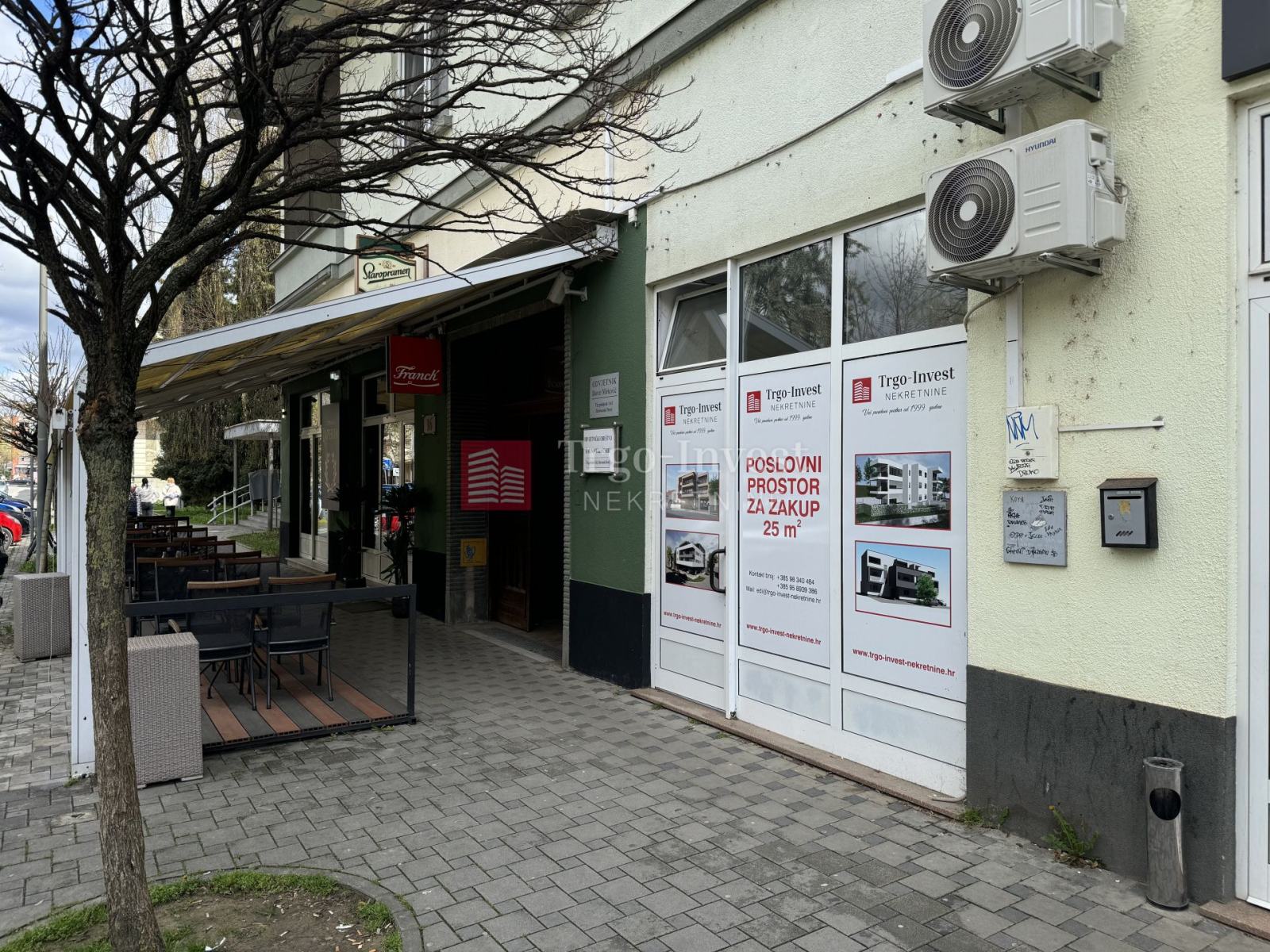 TRG POBJEDE poslovni prostor do ulice, 25 m2, ZAKUP (iznajmljivanje)