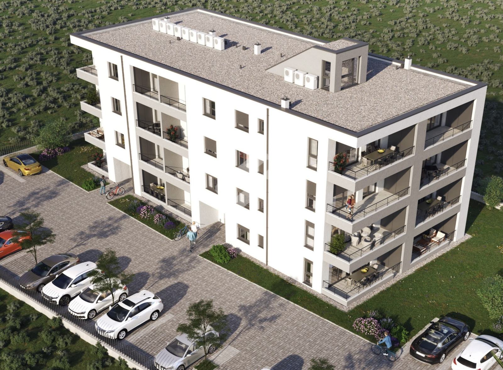 Dražice - Udoban jednosobni stan na prvom katu s lođom 6,40 m² u Draži ...