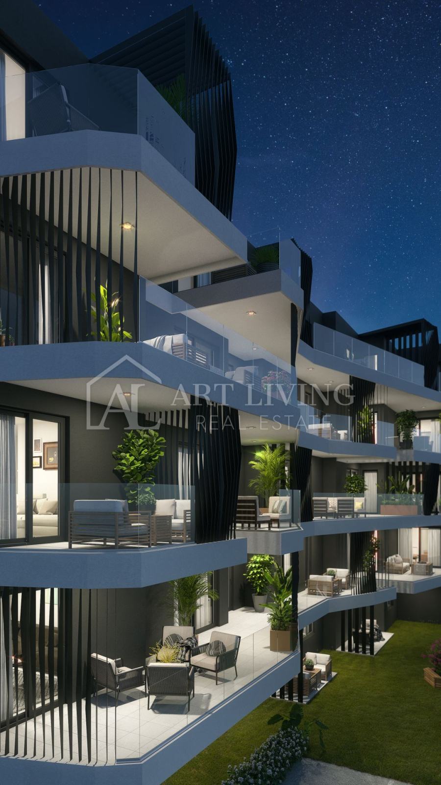 Umag, Dvosoban stan u novogradnji blizina mora (prodaja)