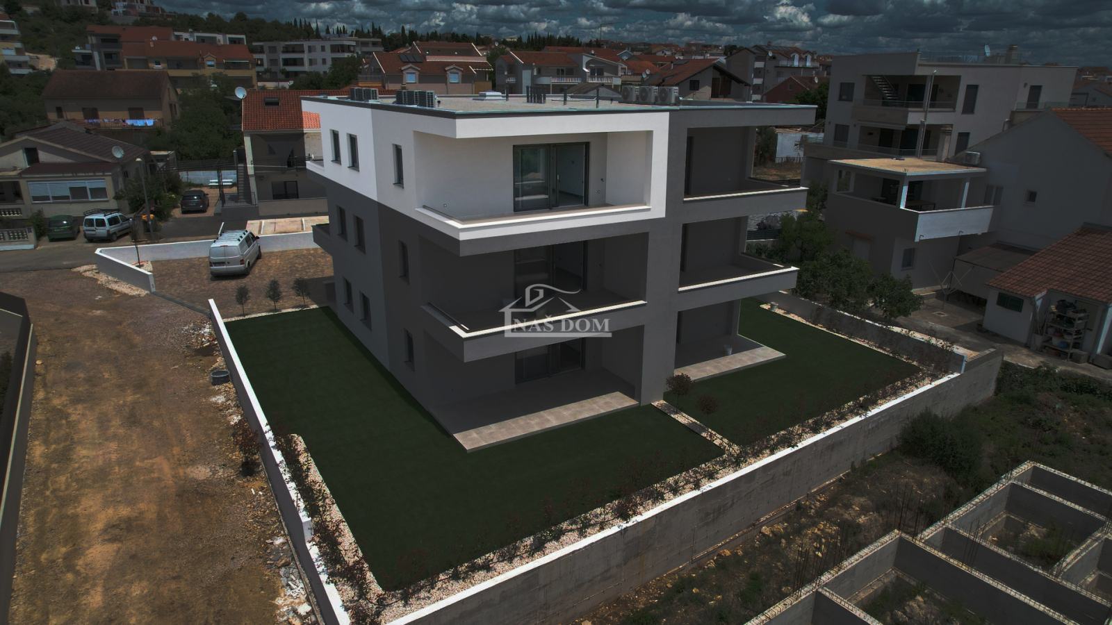 Vodice - Stan S5 na drugom katu s pogledom na more, 300m od plaže (prodaja)