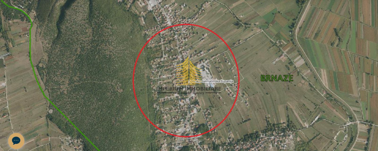 Zemljište, Prodaja, Sinj, Brnaze, 2213m2, Građevinsko