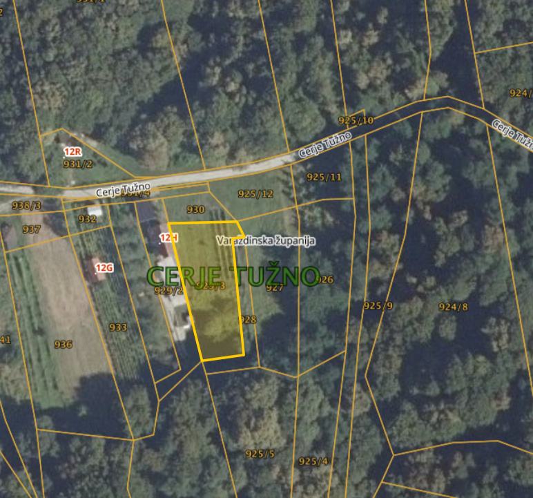 Zemljište, Tužno, 1248 m2