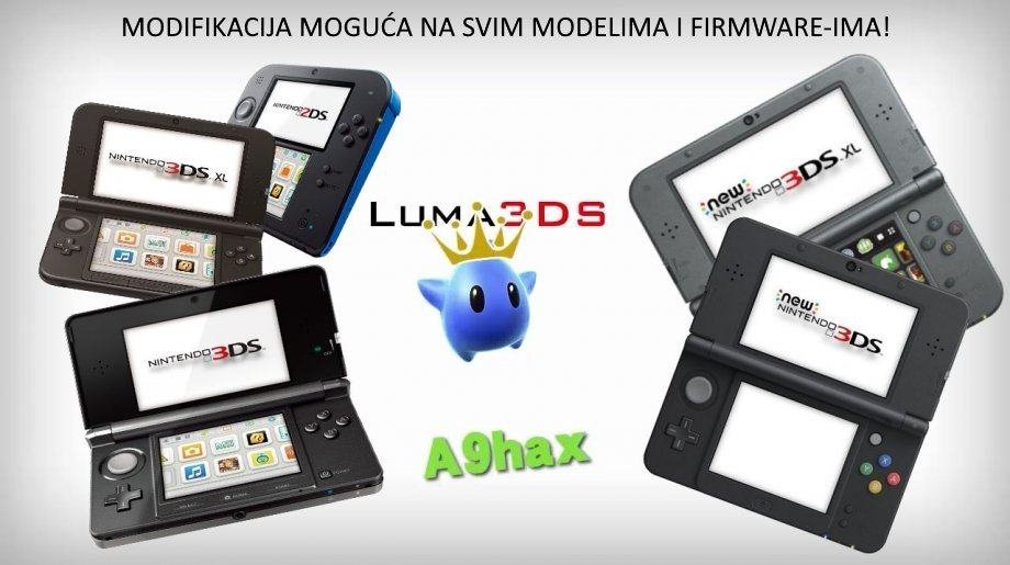 Prodaja i Modifikacija Nintendo 3DS / 3DS XL,New 3DS / 3DS XL i 2DS