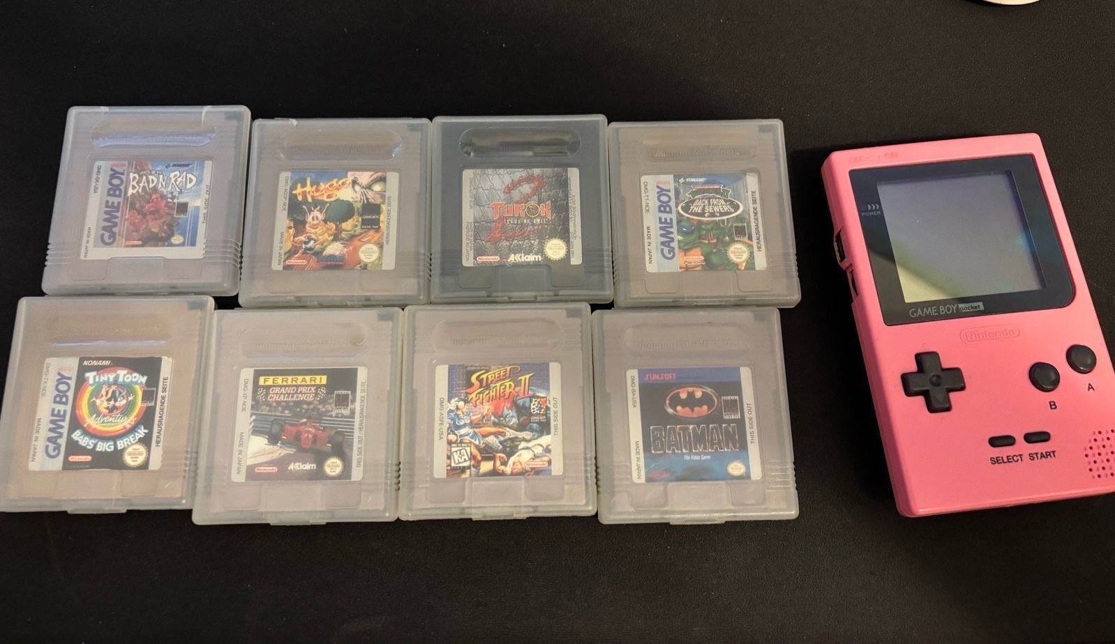 Nintendo GameBoy Pocket rare pink + igre