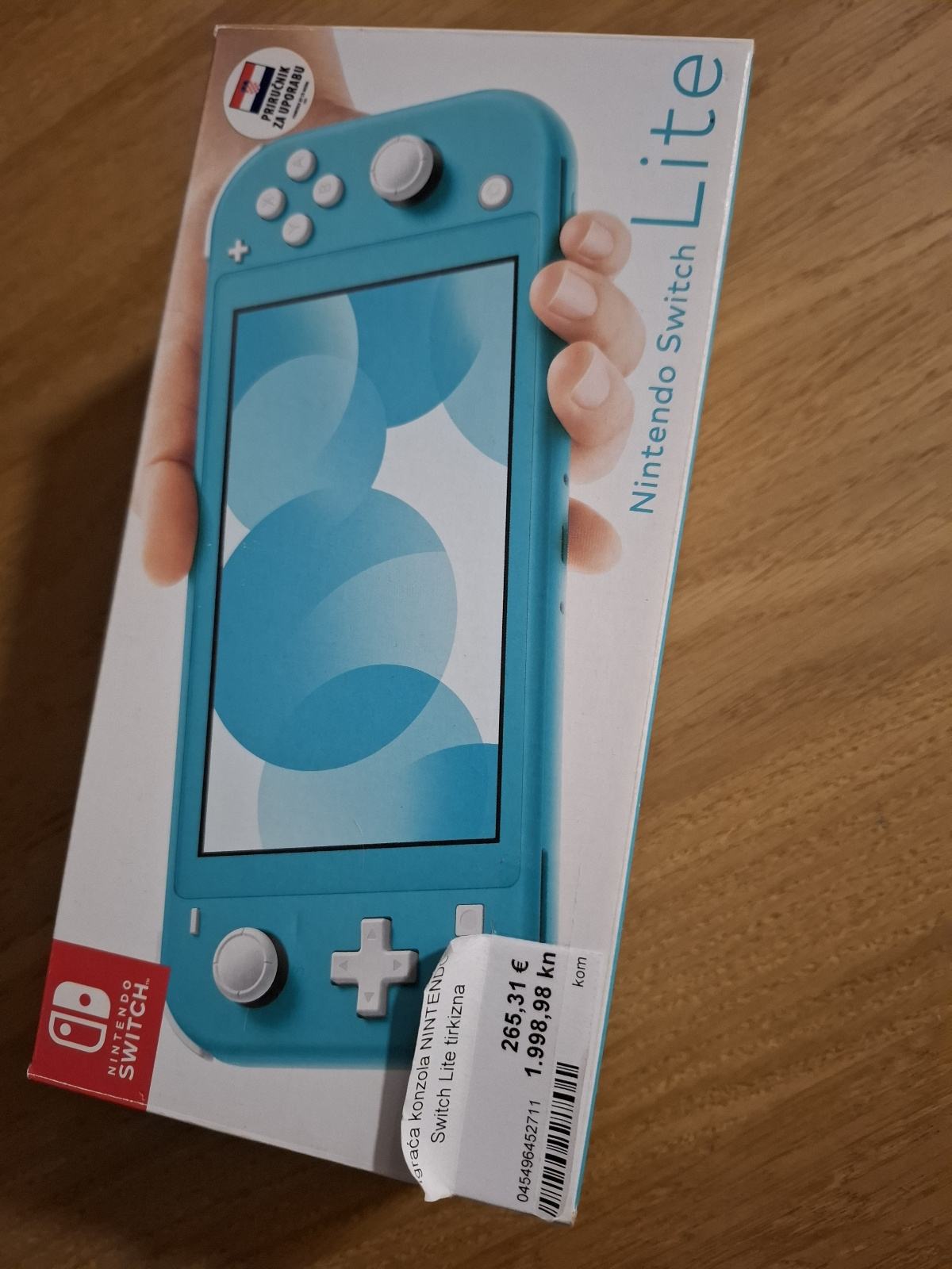 Nintendo switch lite tirkizna boja