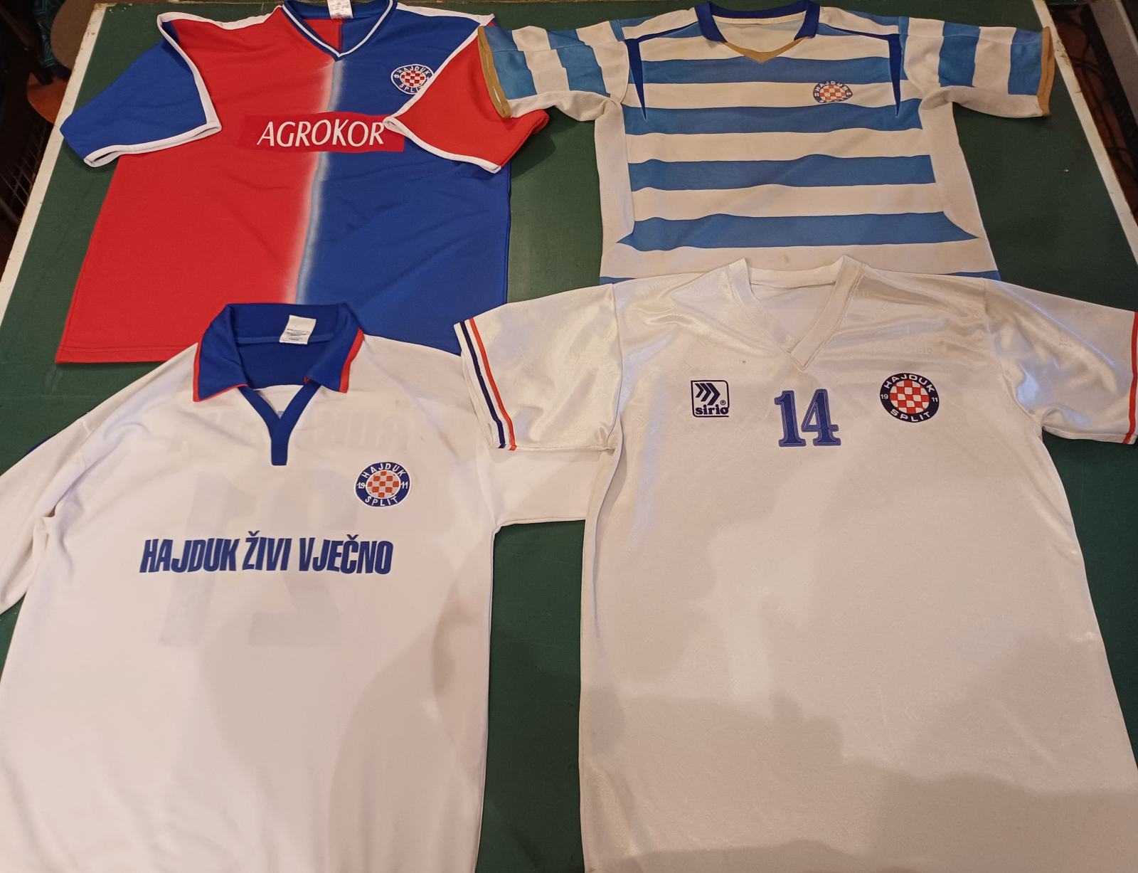 HNK HAJDUK 4 navijačka dresa lot