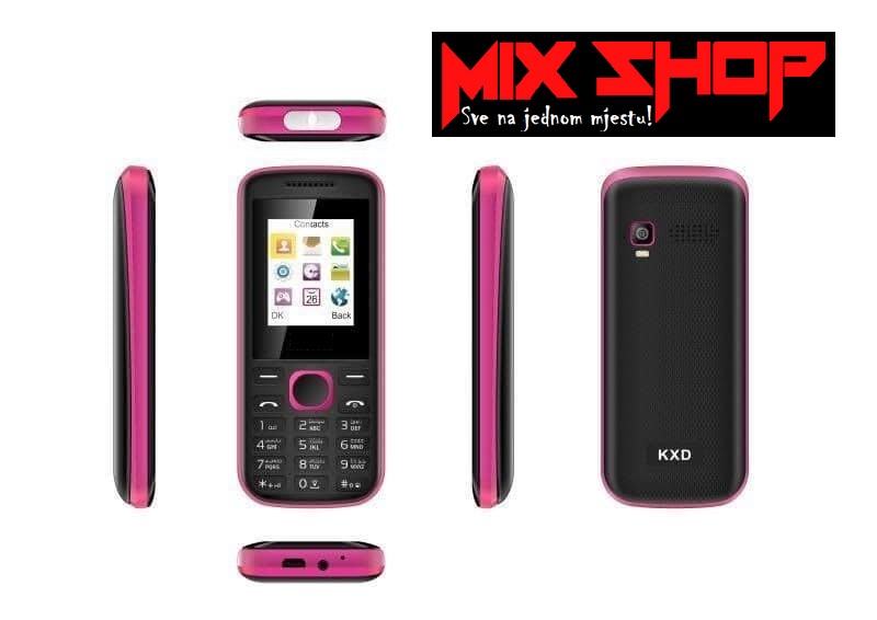 KXD C1 ROZI Dual sim/Duos/Ds TOP MOBITEL NA TIPKE + LED + RADIO *NOVO