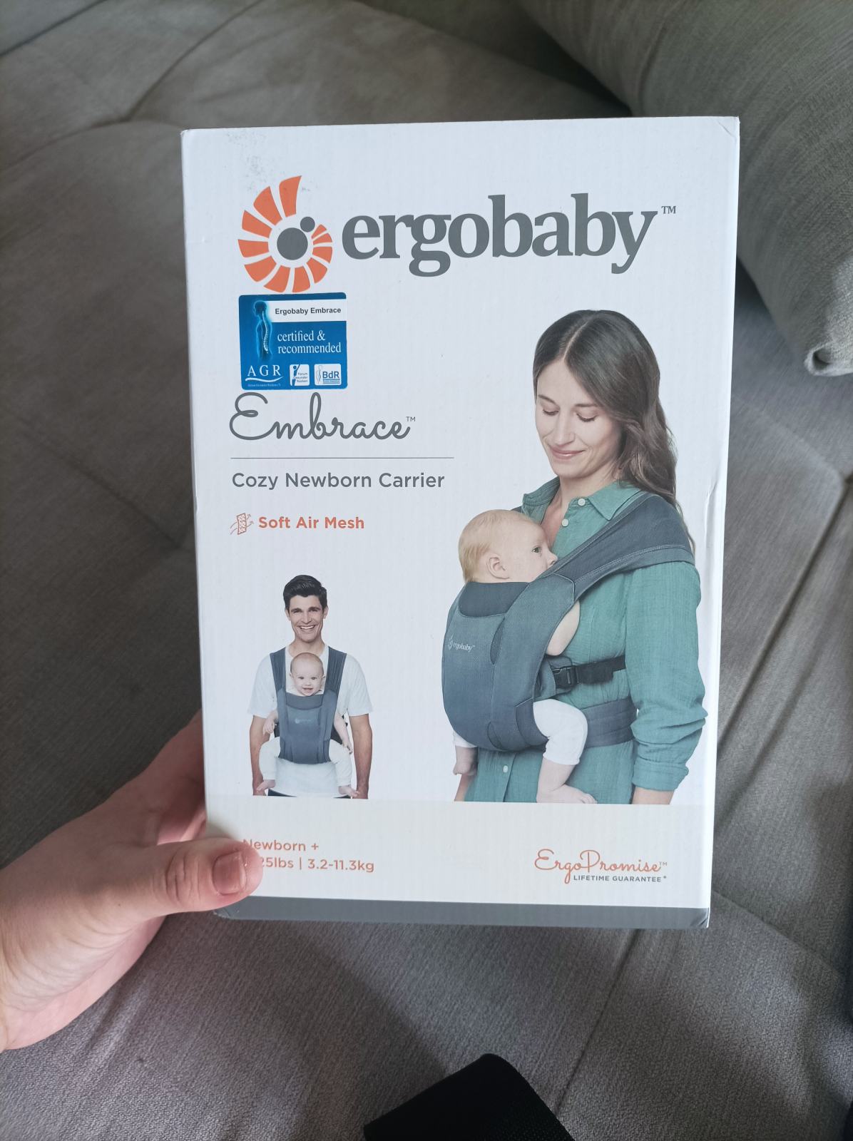 Nosiljka Ergobaby Embrace soft air mesh