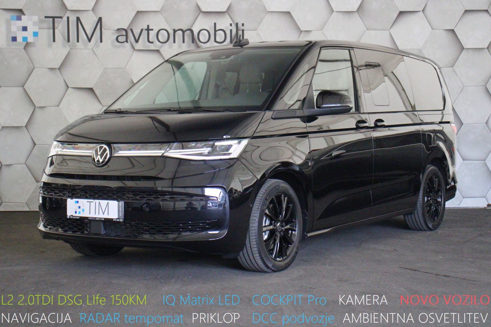 VW Multivan T7 L2 2.0TDI DSG Life IQ Matrix RADAR KAMERA NAVI, 2024 god.