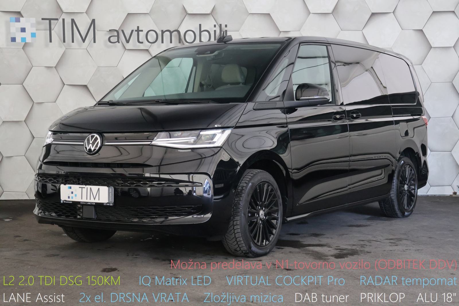 VW T7 Multivan L2 2.0TDI DSG IQ Matrix LED Vučna kuka KAMERA, 2025 god.