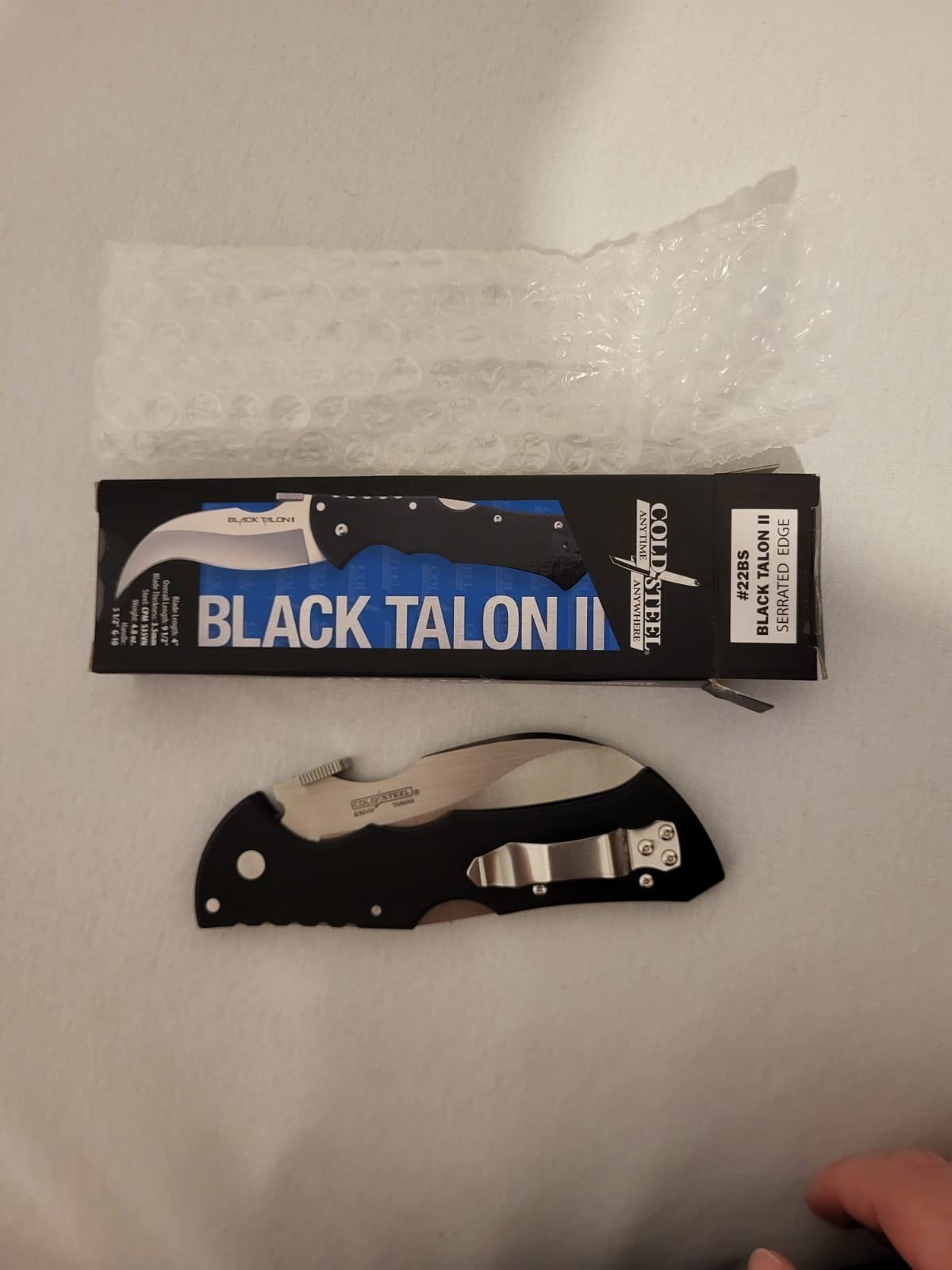 Cold Steel Black Talon 2 serrated S35VN