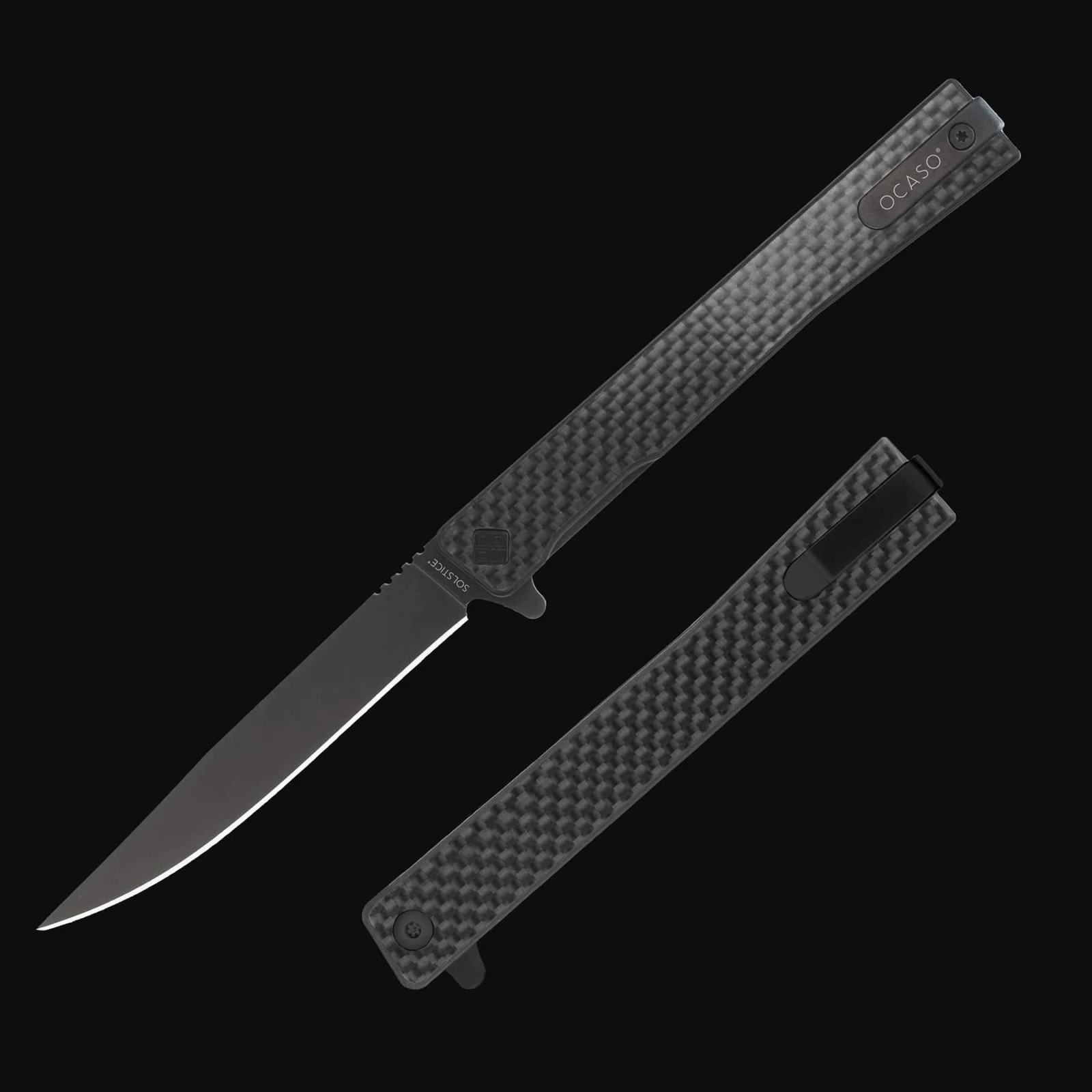 OCASO Solstice Carbon Fiber Straight Preklopni nož
