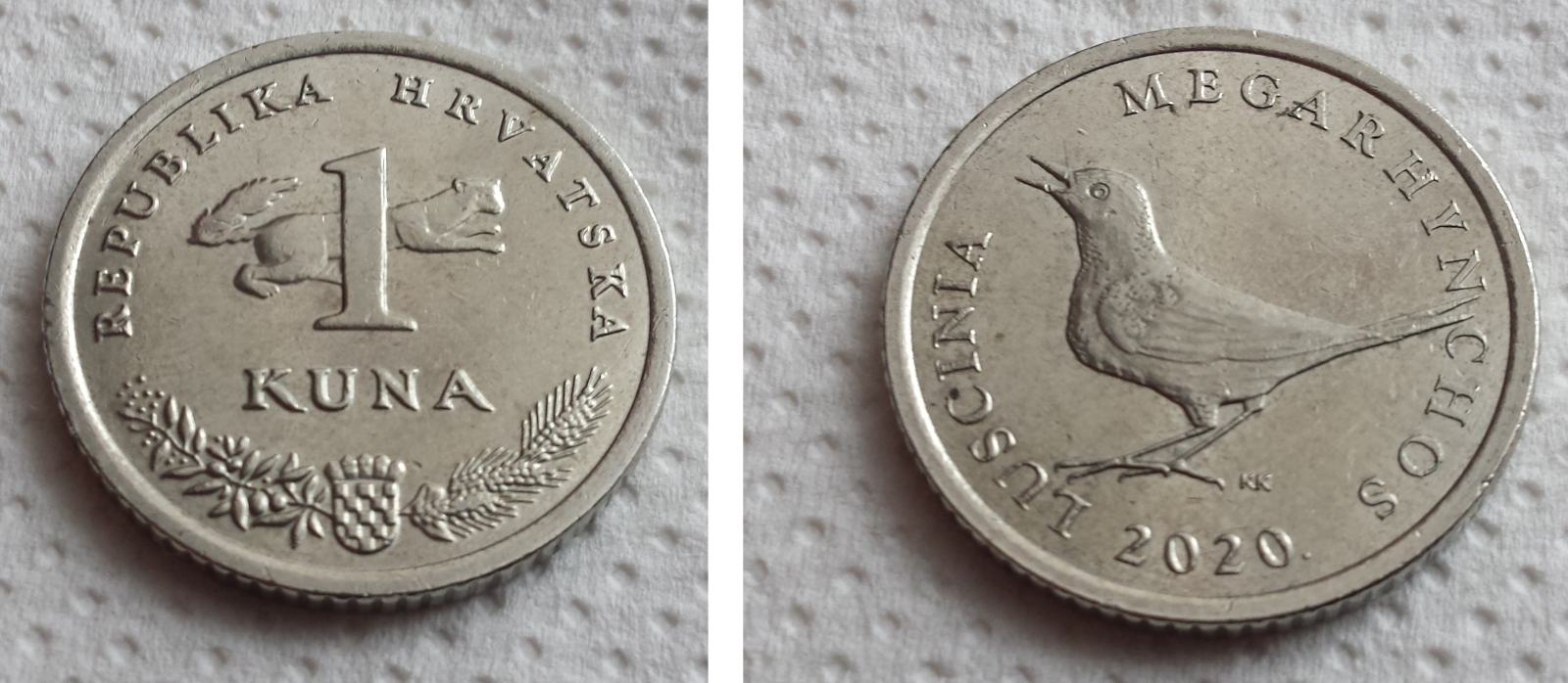 1 kuna - 2020. godina