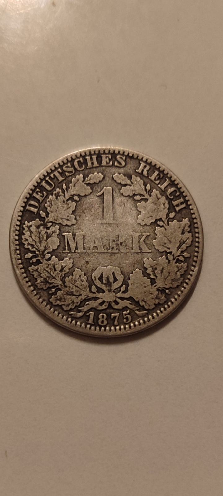 1 MARK 1875
