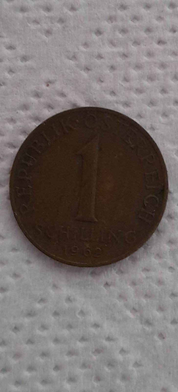 1 schilling 1962 austrija
