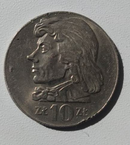10 zlota, Poljska 1971, malo oštećen „mali“ Tadeusz Kosciuszko