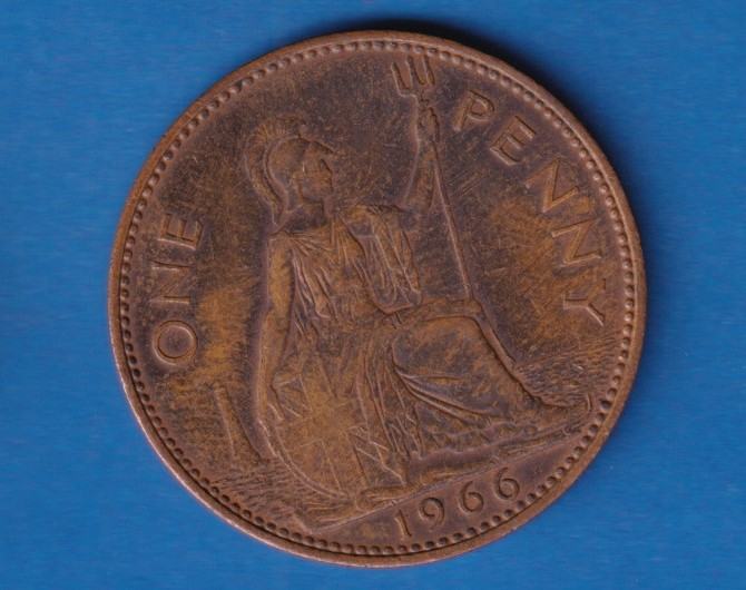 1007 - UK BRITANIJA 1 PENNY 1966